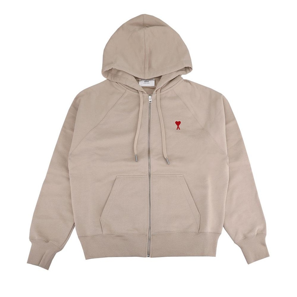 23FW 아미 USW415 747 265 스몰 하트 로고 후드집업 베이지- 이랜드몰