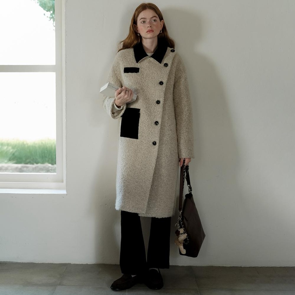 Cest_Oblique placket coat- 이랜드몰