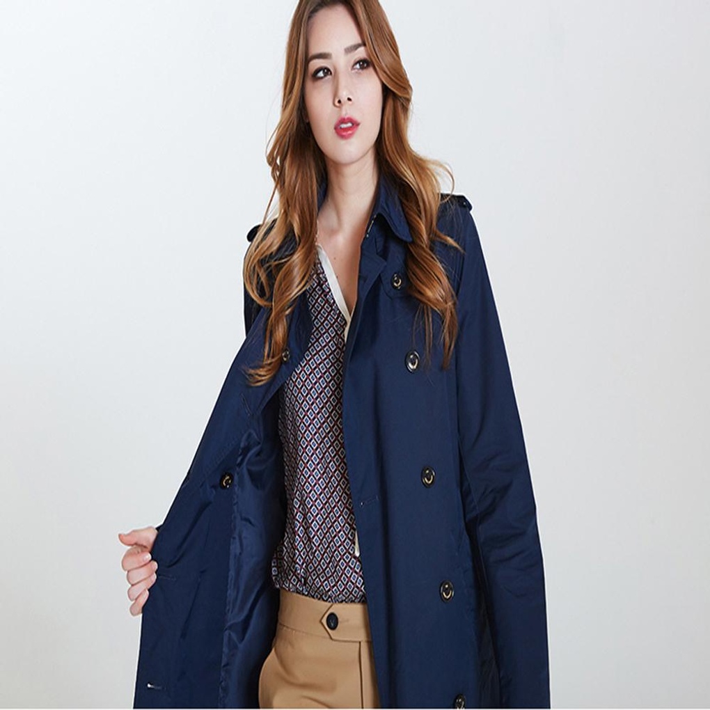 [그렉노먼] 여성 트렌치코트 (네이비)_HWG18-JP101- 이랜드몰
