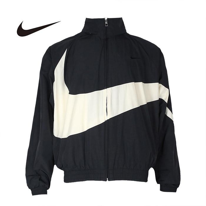 나이키 스우시 우븐 자켓 블랙 코코넛 밀크 (FB7878-010)- 이랜드몰