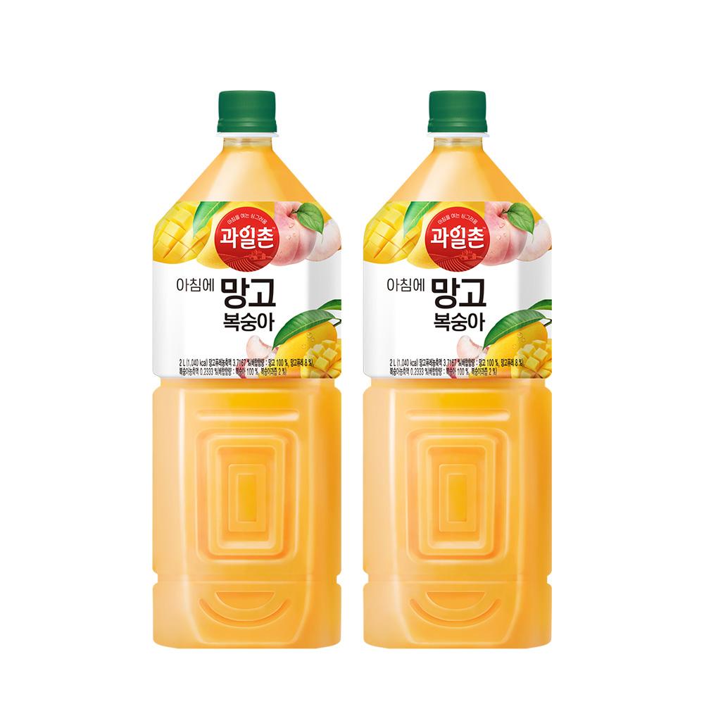 해태 과일촌 아침에 망고복숭아 2L x 6pet- 이랜드몰