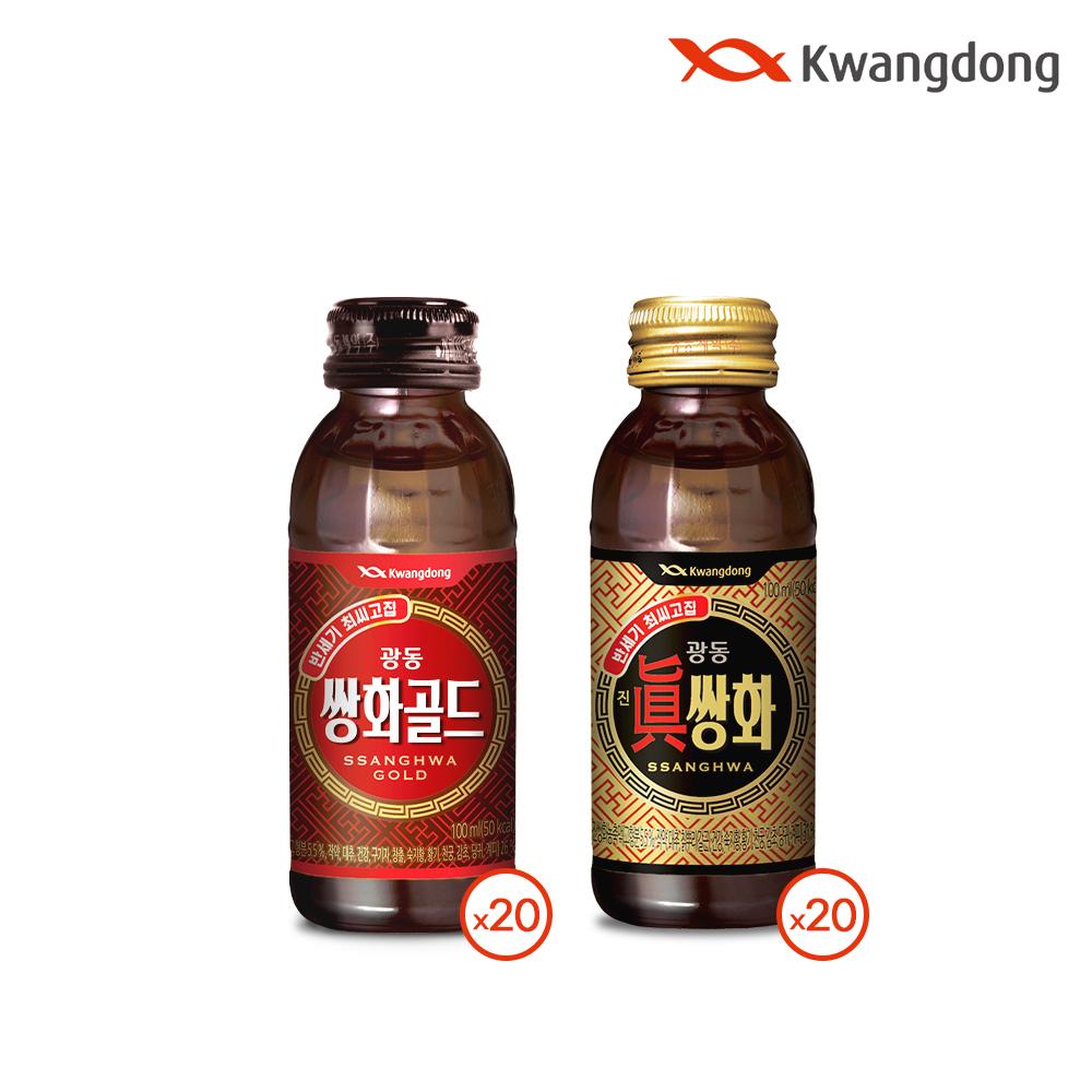 광동 쌍화골드 100ml x 20병+진쌍화 100ml x 20병- 이랜드몰