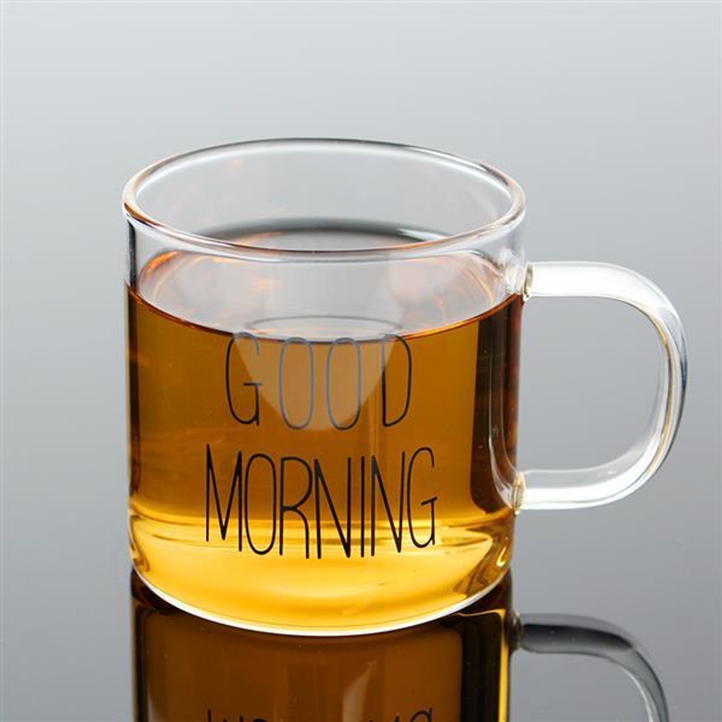 [로하티] 굿모닝 손잡이 유리컵 4p세트(350ml) (블랙)- 이랜드몰