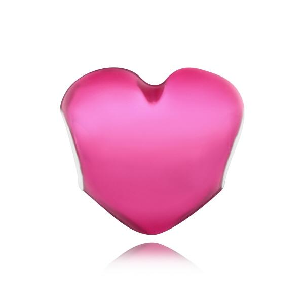 판도라 799291C03 메탈릭 핑크 하트 실버 참- 이랜드몰