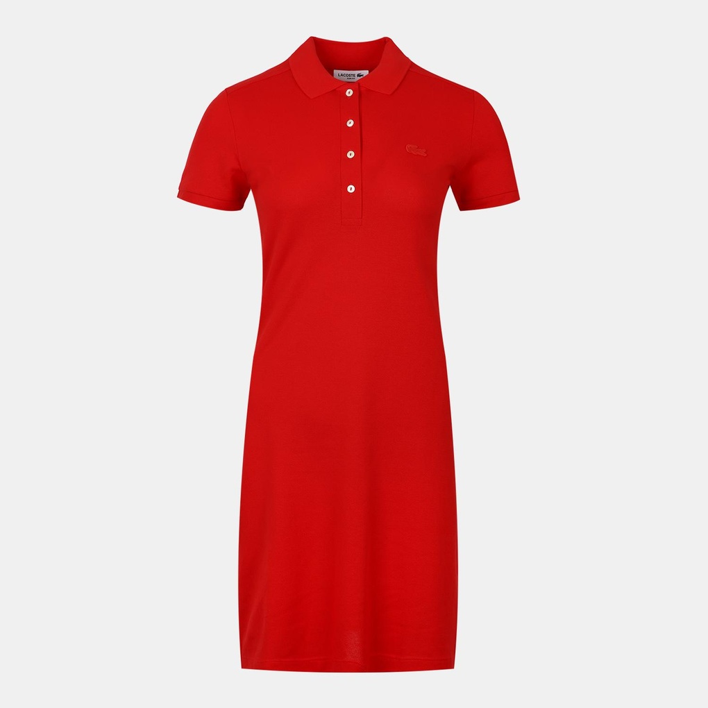 라코스테 여자 슬림 핏 스트레치 카라 반팔원피스 레드 EF5473 51 WTU- 이랜드몰