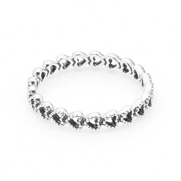 판도라 190980 링크드 러브 실버 반지- 이랜드몰