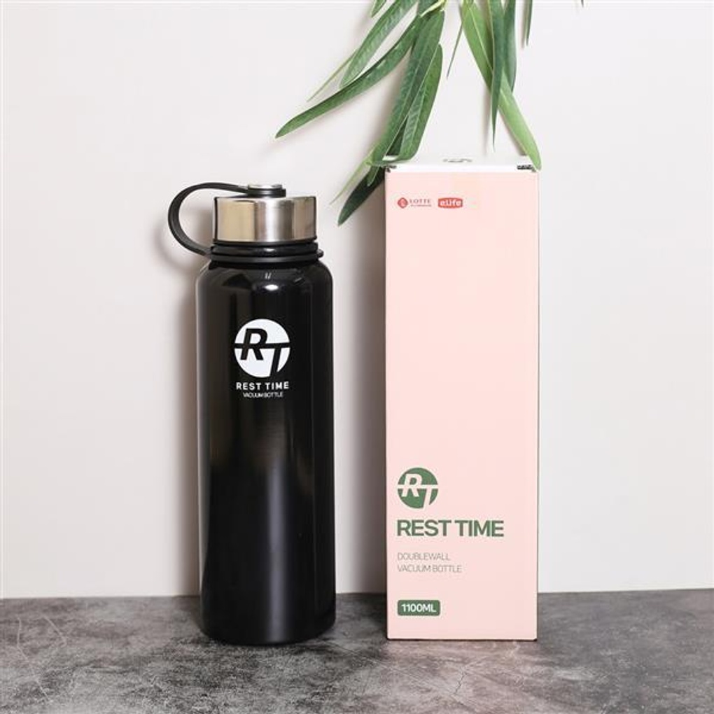[롯데] 레스트 타임 이중진공 보온병(1.1L) (블랙)- 이랜드몰