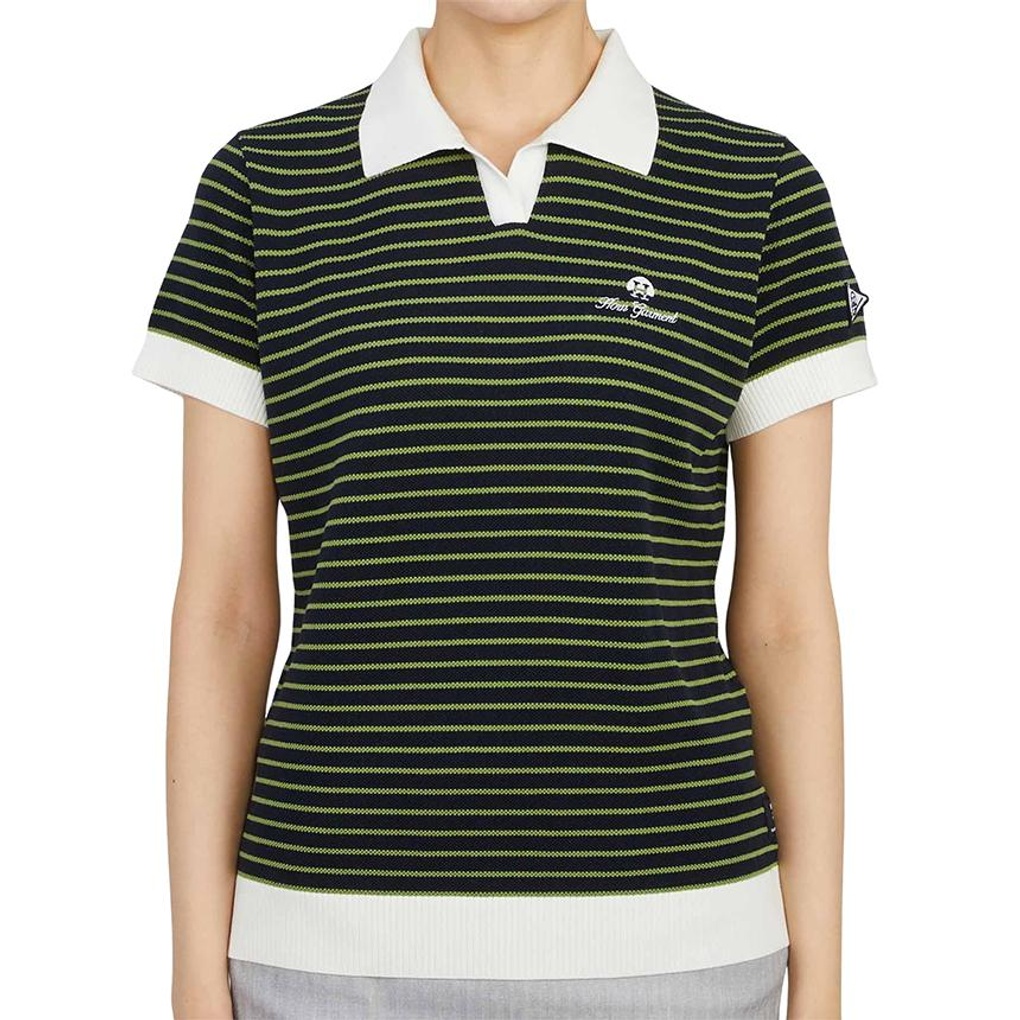 혼가먼트 골프웨어 여성 반팔 니트 HHW 2A AB53 NAVY GREEN- 이랜드몰