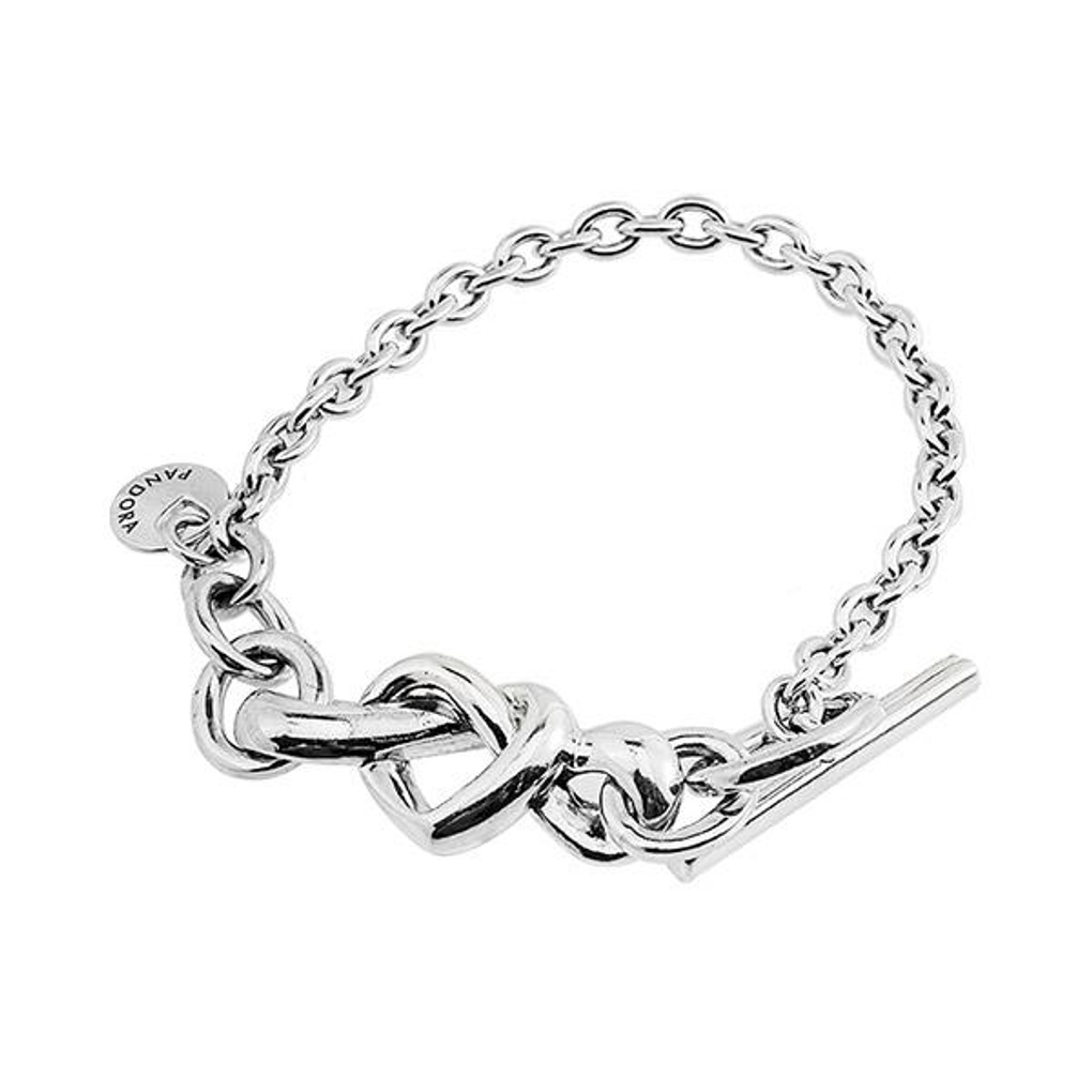 판도라 노티드 하트 브레이슬릿 598100- 이랜드몰