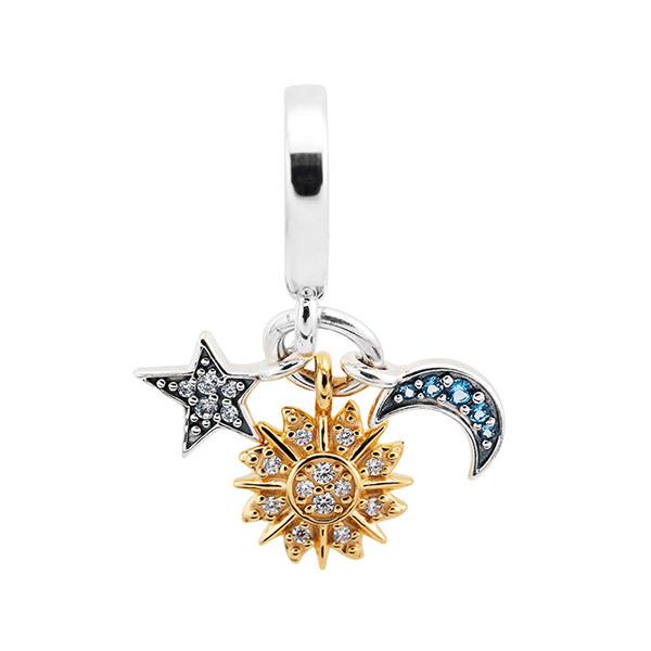 판도라 투톤 셀레셜 트리플 댕글 참 762676C01- 이랜드몰