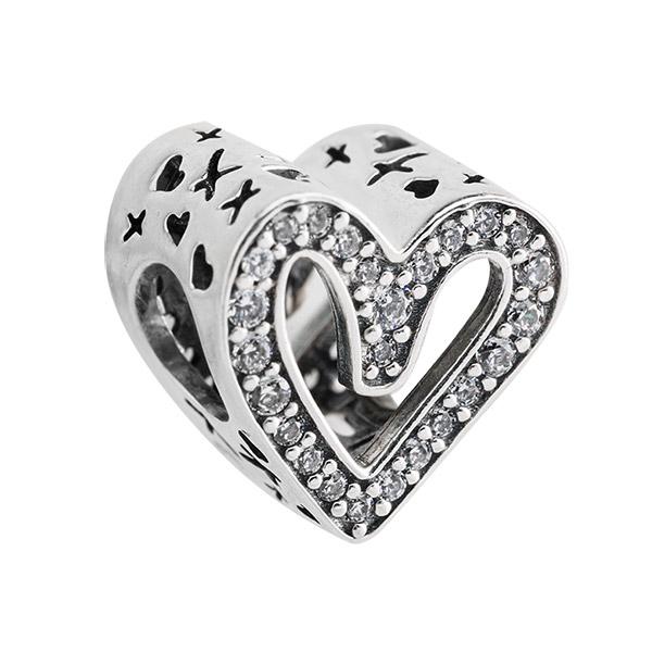 판도라 스파클링 프리핸드 하트 참 798692C01- 이랜드몰