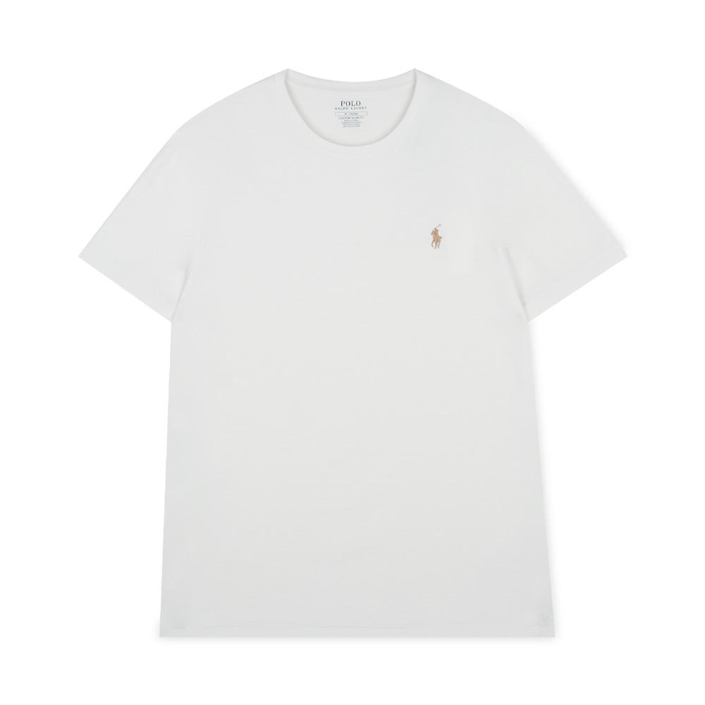 폴로랄프로렌 남성 포니 자수 화이트 반팔티 710671438 309- 이랜드몰