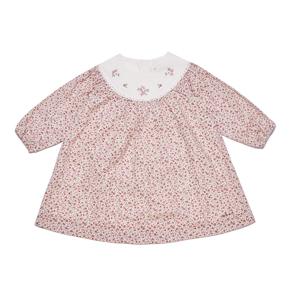 [밍크뮤] 쁘띠플라워자수원피스 (32A15-400-A2)- KIDIKIDI