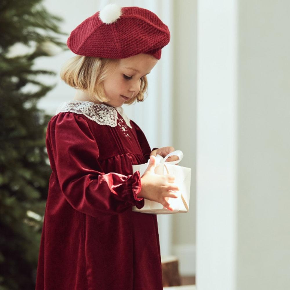 [밍크뮤] 레이스카라벨벳원피스 (32C11-400-03)- KIDIKIDI