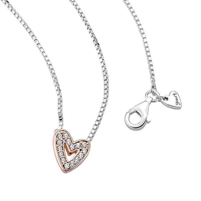 판도라 스파클링 프리핸드 하트 목걸이 380089C01-45- 이랜드몰