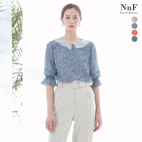 NNF 모던 쉬폰배색 블라우스- 이랜드몰