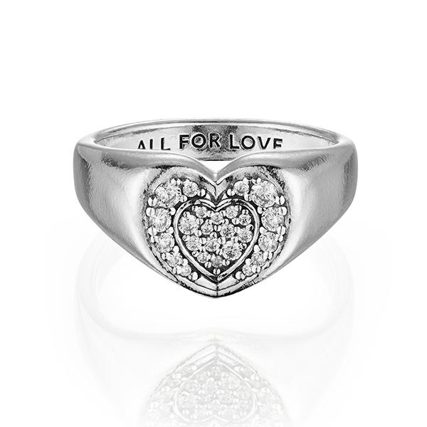 판도라 반지 192491C01 래디언트 하트 파베 시그넷- 이랜드몰