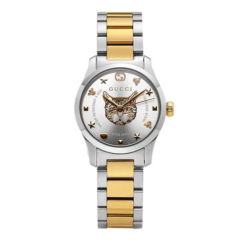 구찌 시계 YA126596 G 타임리스 캣워치 여성메탈시계- 이랜드몰