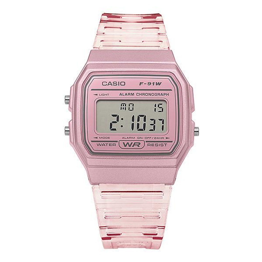 카시오 시계 F-91WS-4DF 투명 레트로 우레탄시계- 이랜드몰