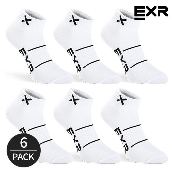 EXR 여성 컬러라인 포인트 발목양말 6P_WHBK- 이랜드몰