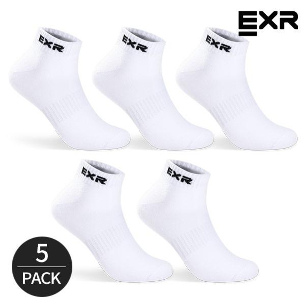 EXR 남성 심플 스탠다드 발목양말 5P_WHBK- 이랜드몰