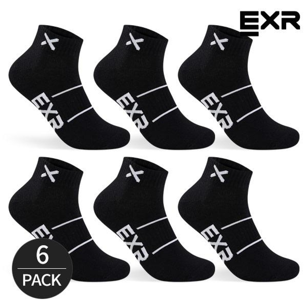 EXR 남성 컬러라인 포인트 발목양말 6P_BK- 이랜드몰