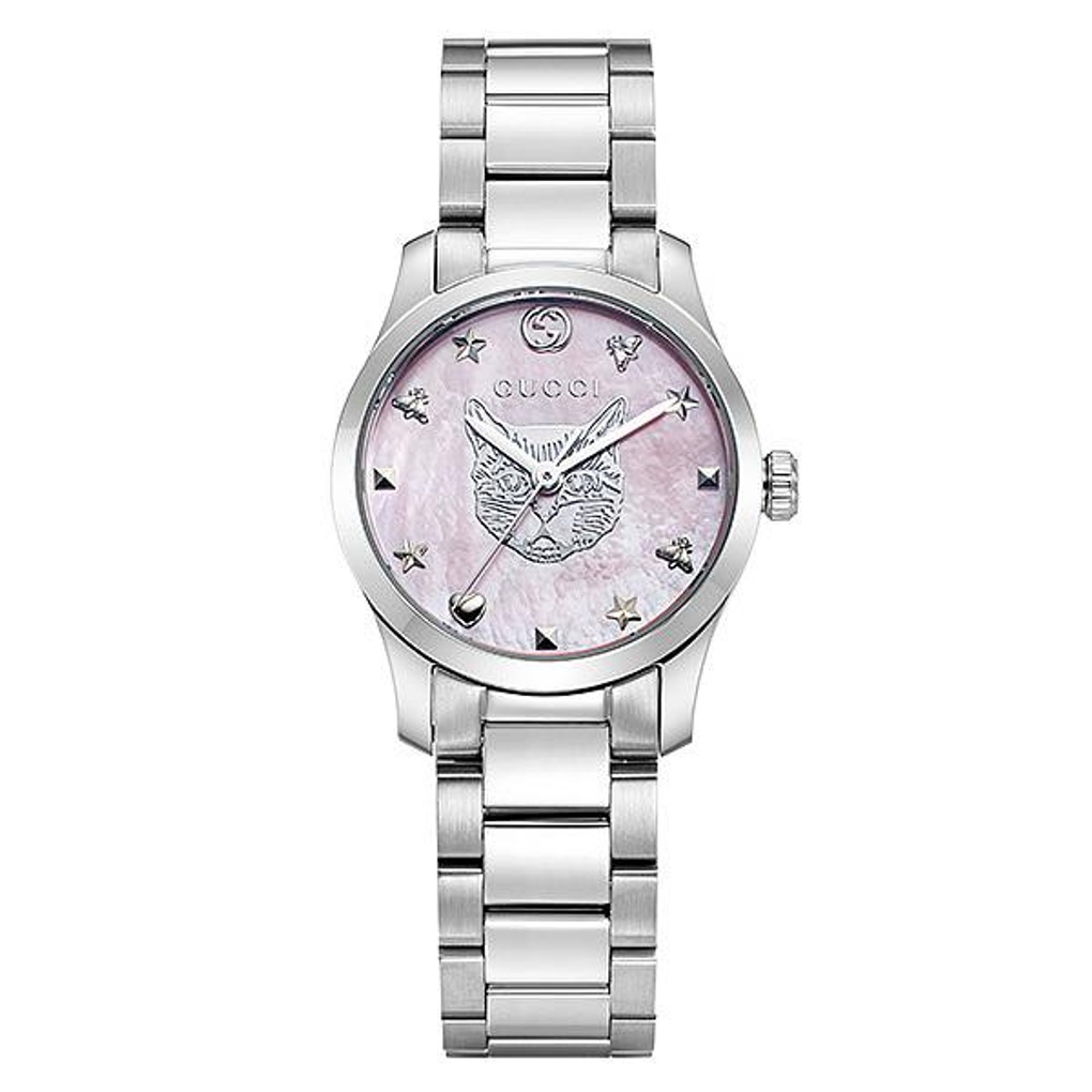 구찌 시계 YA1265013 G-타임리스 자개판 여성메탈시계- 이랜드몰