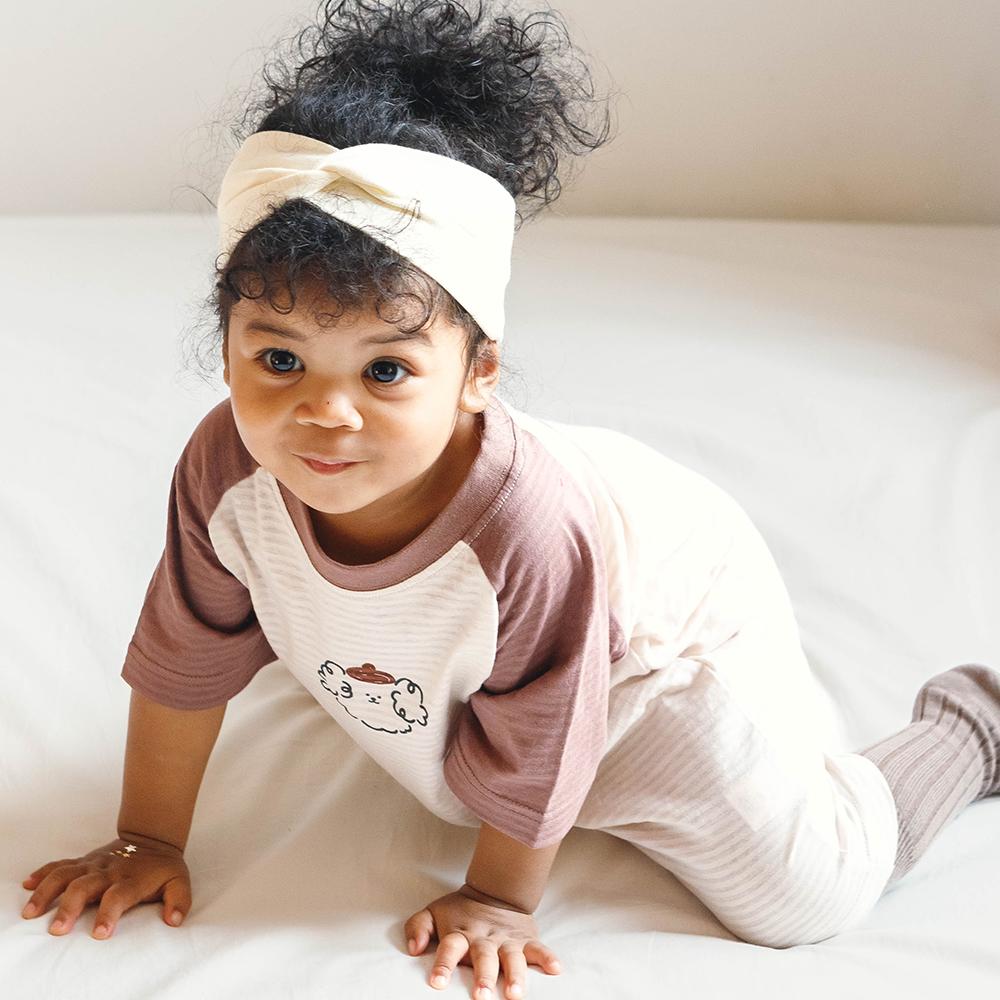 [24년 SS시즌 신상] 유아복 몽블랑 라글랑 7부 롬퍼- KIDIKIDI