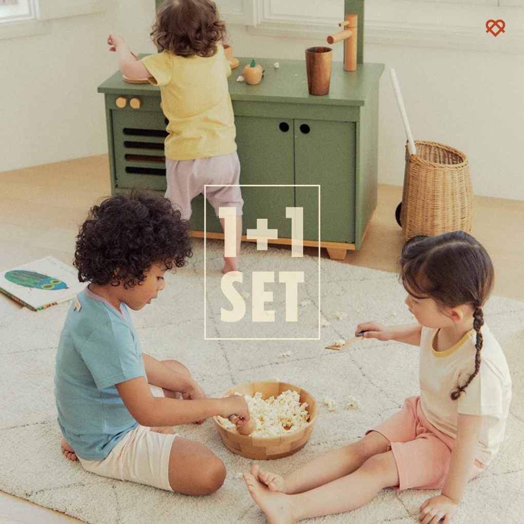 두두앤솜 면모달 여름 반팔 실내복 2SET- KIDIKIDI