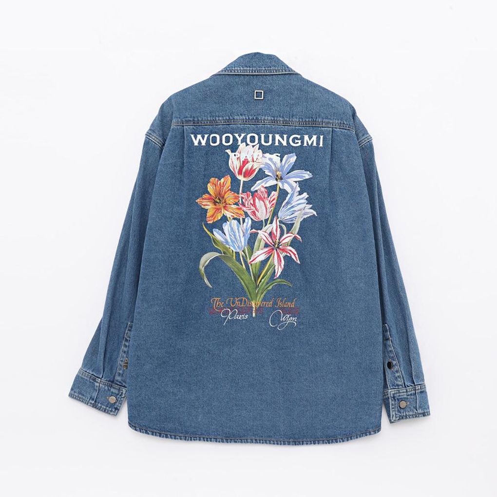 까르피)우영미 24SS W241SH16861L 플라워 데님셔츠- 이랜드몰