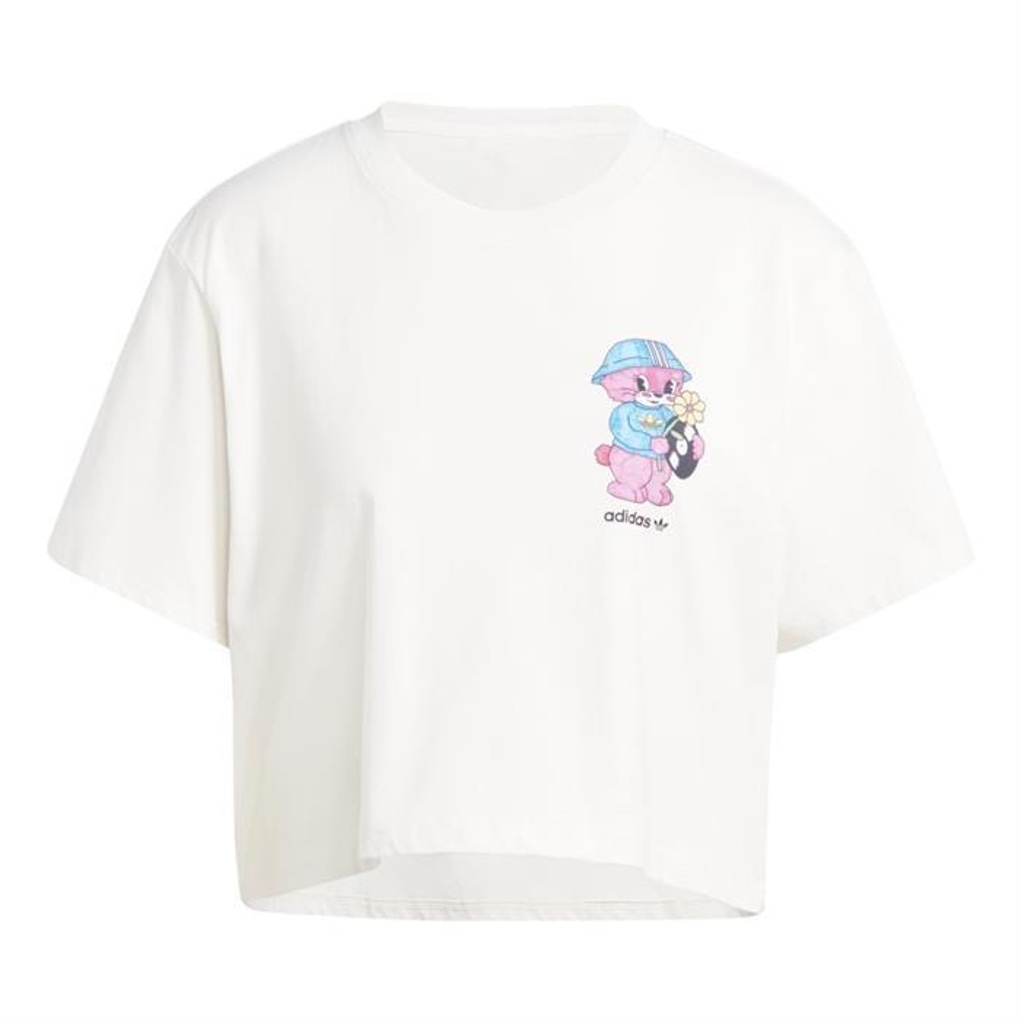 아디다스 아디도러블 크롭 티 IT5366- 이랜드몰