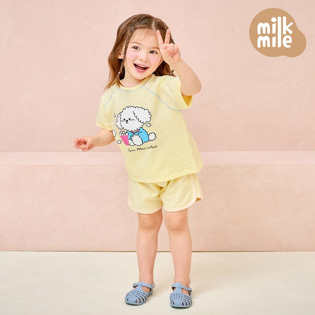 [밀크마일] 퐁퐁팝콘비숑상하복- KIDIKIDI