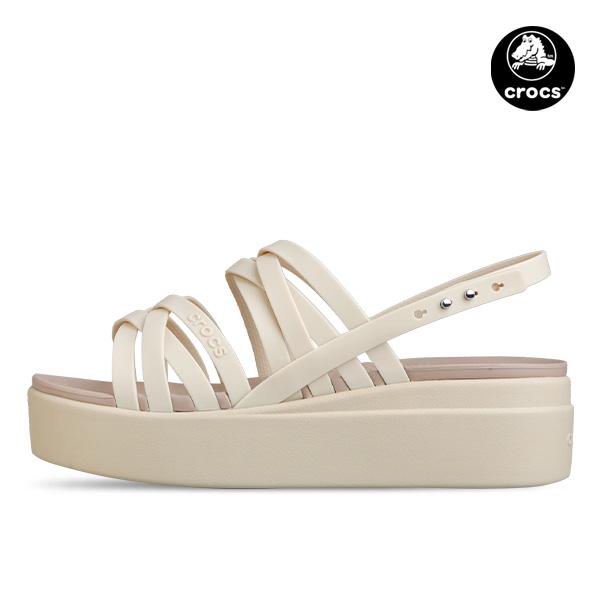 크록스 여성 브루클린 스트래피 로우 웨지 힐 슬리퍼 샌들 206751-2Y2- 이랜드몰