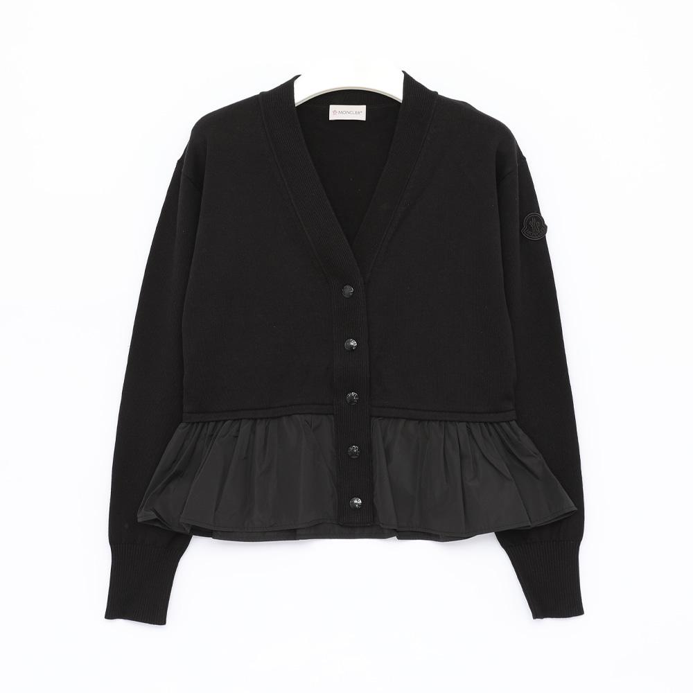 몽클레어 패치로고 레이스 V넥 여성 가디건 9B00031 M4066 999- 이랜드몰