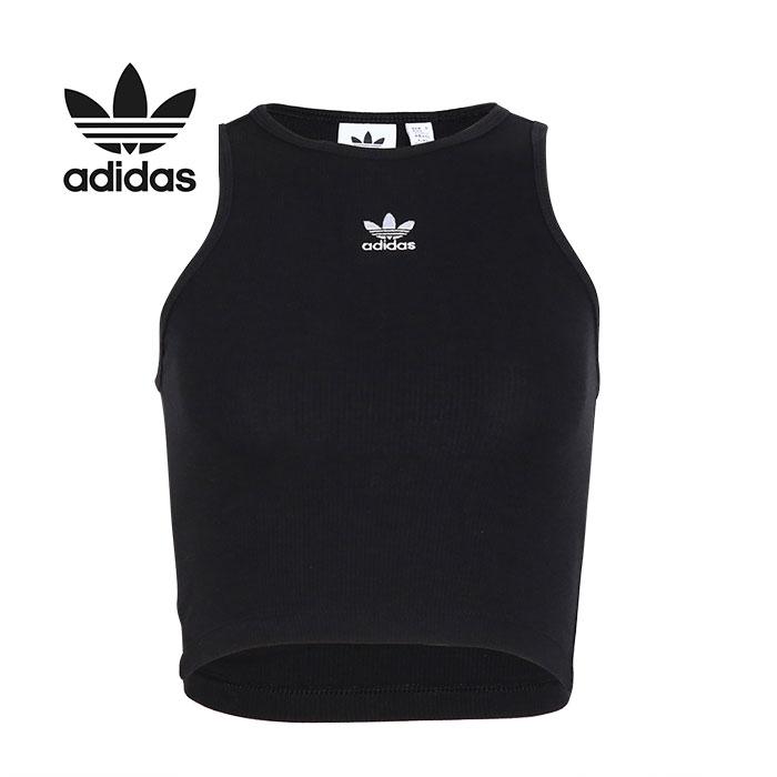 아디다스 에센셜 립 탱크 탑 블랙 (IJ8251)- 이랜드몰