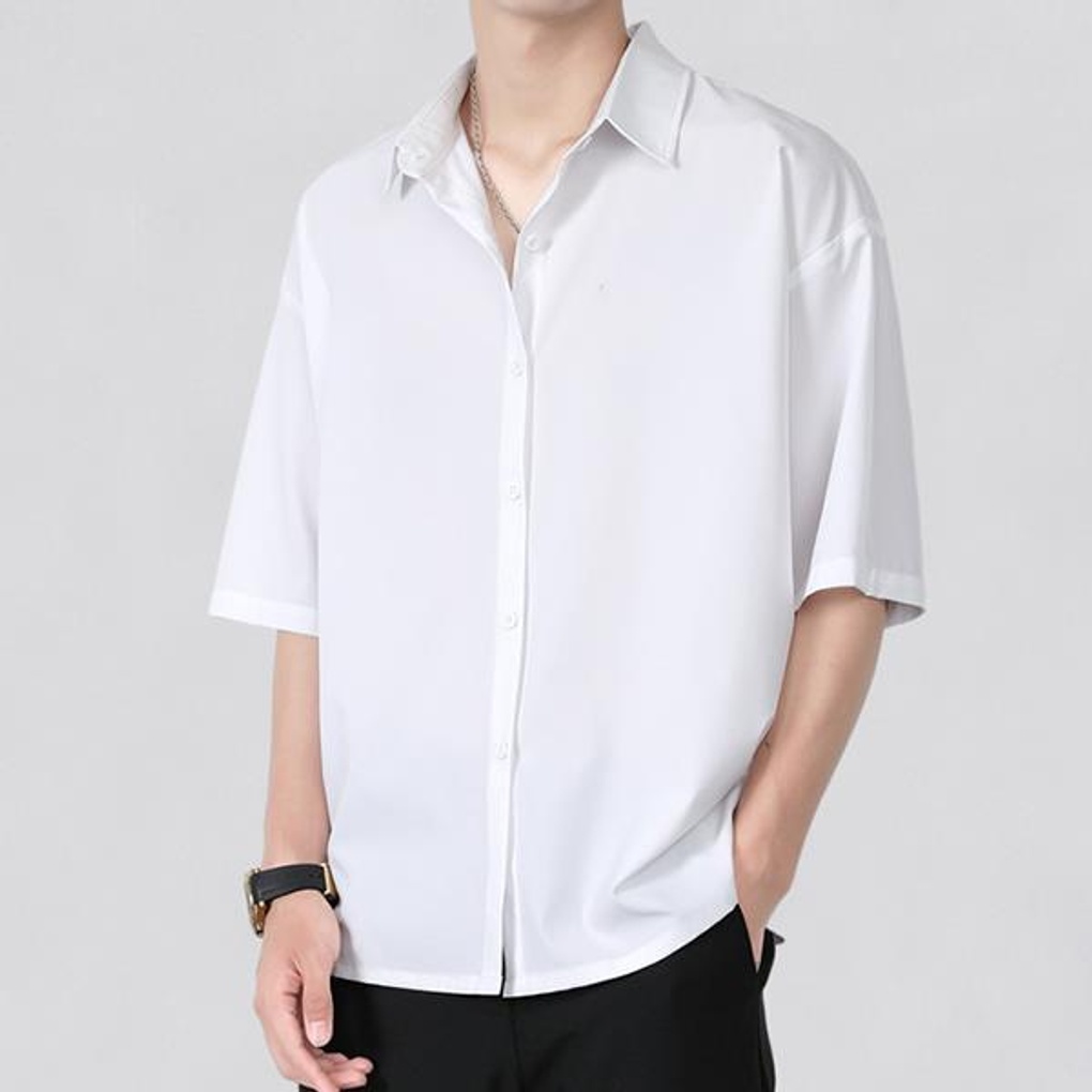 데일리 얇은 여름 카라넥 반팔셔츠 IS-JK61- 이랜드몰