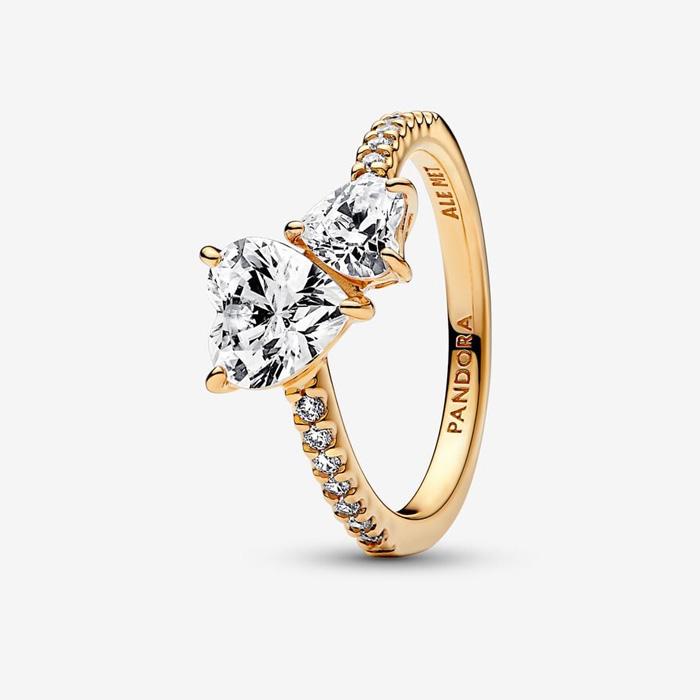 판도라 더블 하트 스파클링 반지 161198C01- 이랜드몰