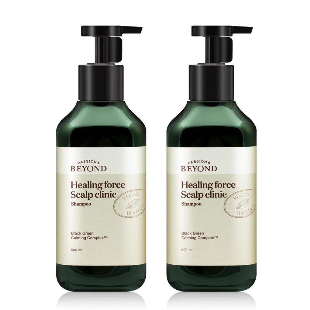 비욘드 힐링포스 스캘프 클리닉 샴푸 500mlx2 비건 비듬 탈모케어- 이랜드몰