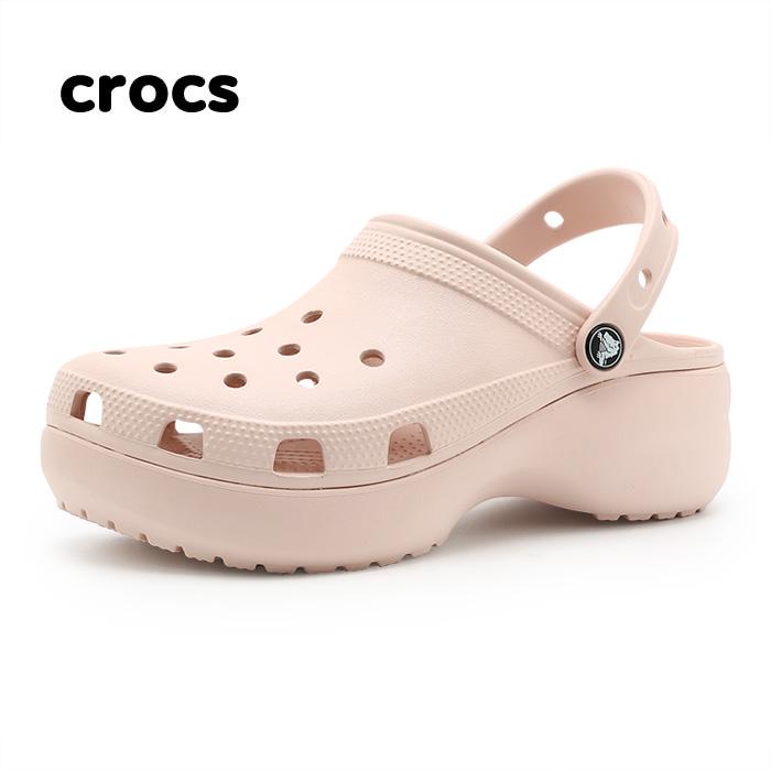 크록스 여성 클래식 플랫폼 클로그 콰츠 핑크 (206750-6UR)(size220-260)- 이랜드몰