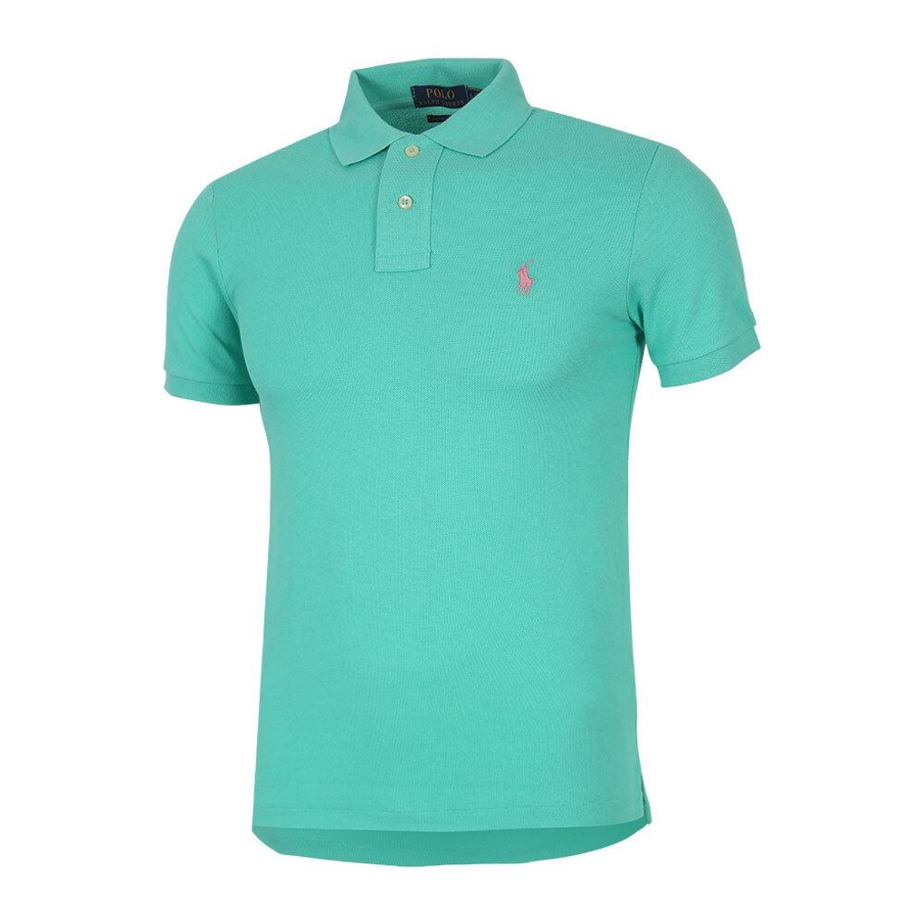 폴로 랄프 로렌 로고 카라 티셔츠 710782592-018 선셋 그린- 이랜드몰