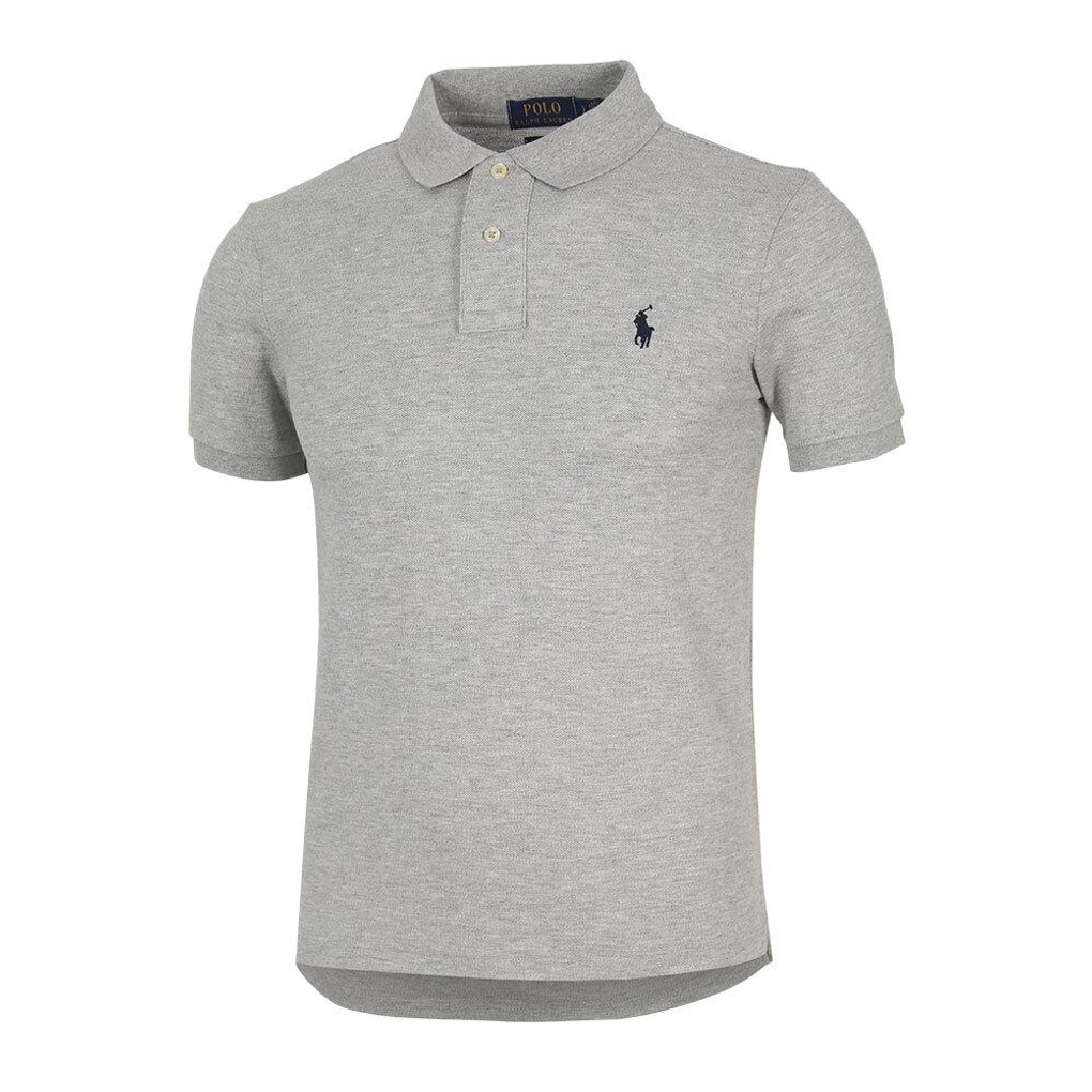 폴로 랄프 로렌 로고 카라 티셔츠 710782592-003 라이트 그레이- 이랜드몰