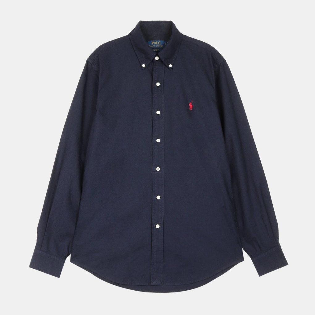 [정품보장] 폴로 남자 옥스포드 가먼트다이 긴팔셔츠 네이비 710772290002- 이랜드몰