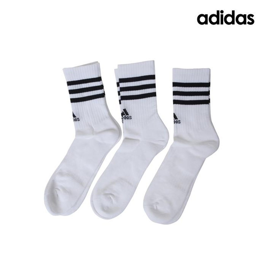 아디다스 스트라이프 삼선쿠션 크루 삭스3P (HT3458)- 이랜드몰