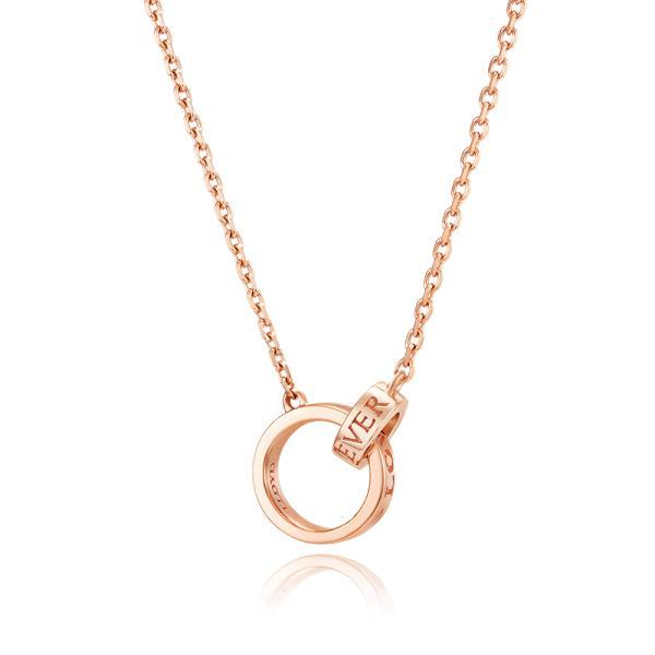 [온라인단독] 로이드 에버래스팅 인터로킹 링크 로즈골드 목걸이 LLNS22308SPY- 이랜드몰