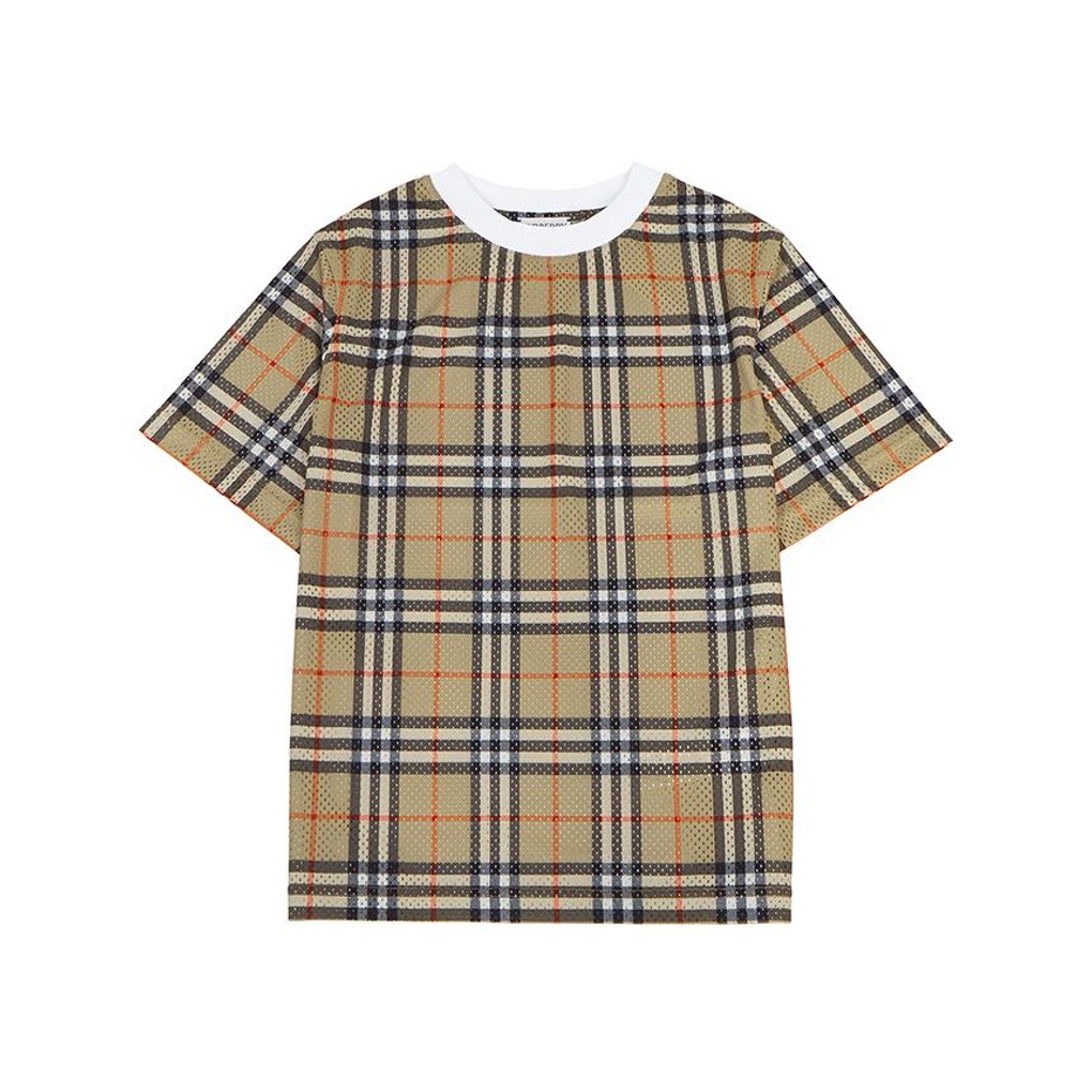 버버리키즈 체크 반팔티셔츠 PERCY CHECK 8078636 A7028 (성인착용가능)- 이랜드몰