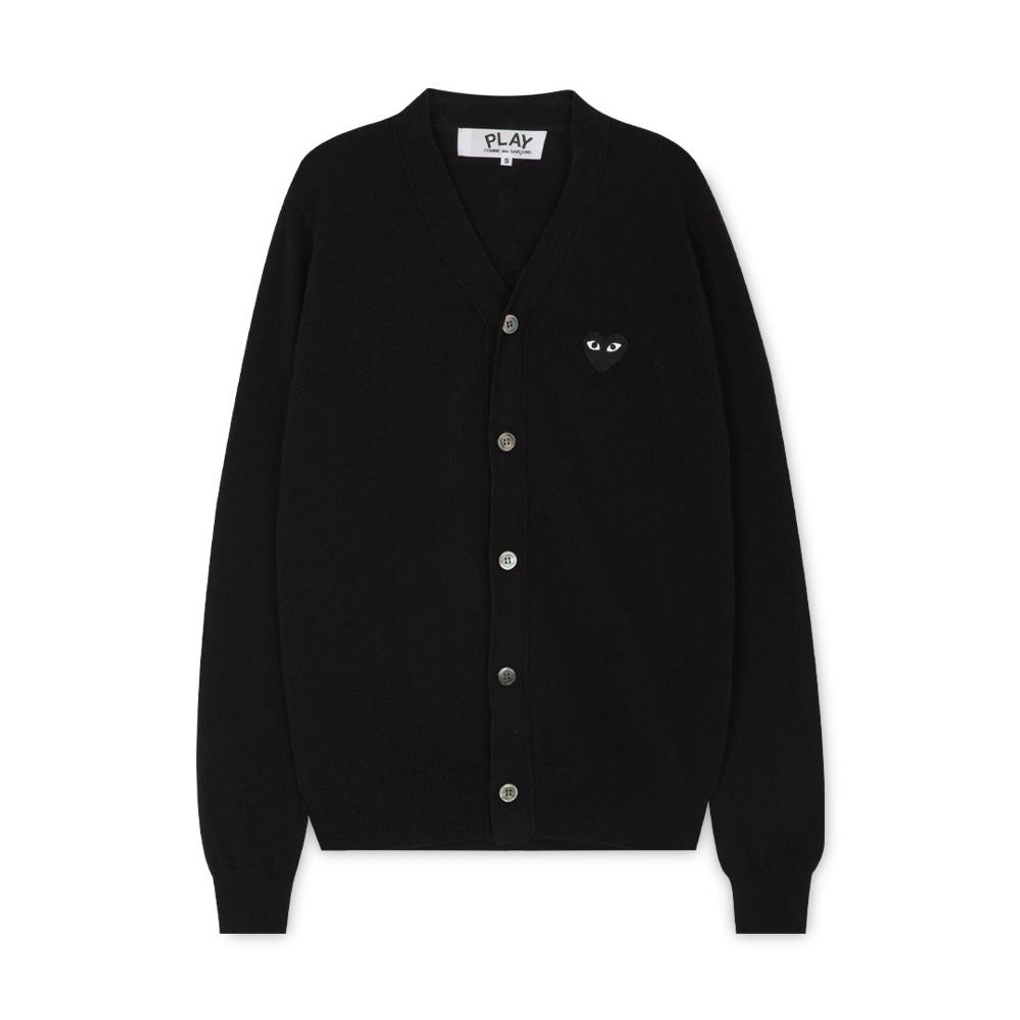 꼼데가르송 공용 하트 로고 블랙 가디건 AZ N024 051 1- 이랜드몰