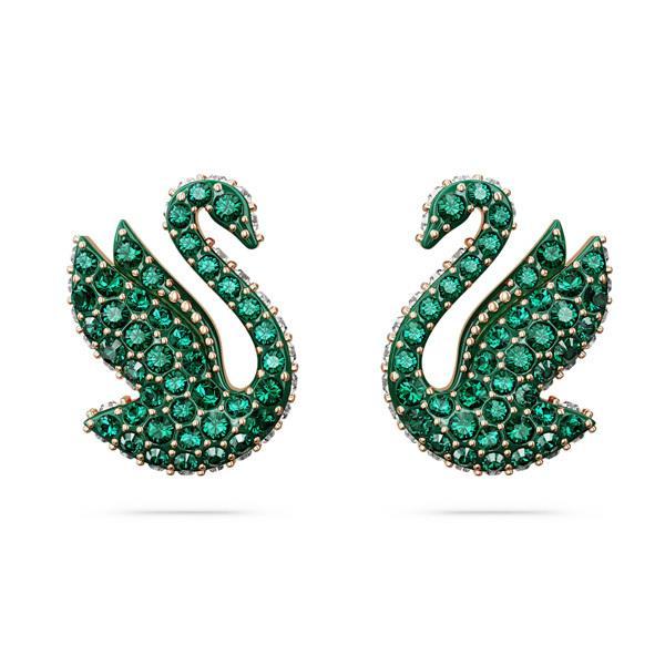 스와로브스키 귀걸이 백조 그린 스완 스터드 5650063- 이랜드몰