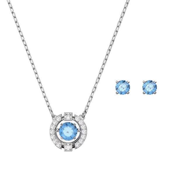 스와로브스키 목걸이 귀걸이 세트 Una 블루 5480485- 이랜드몰