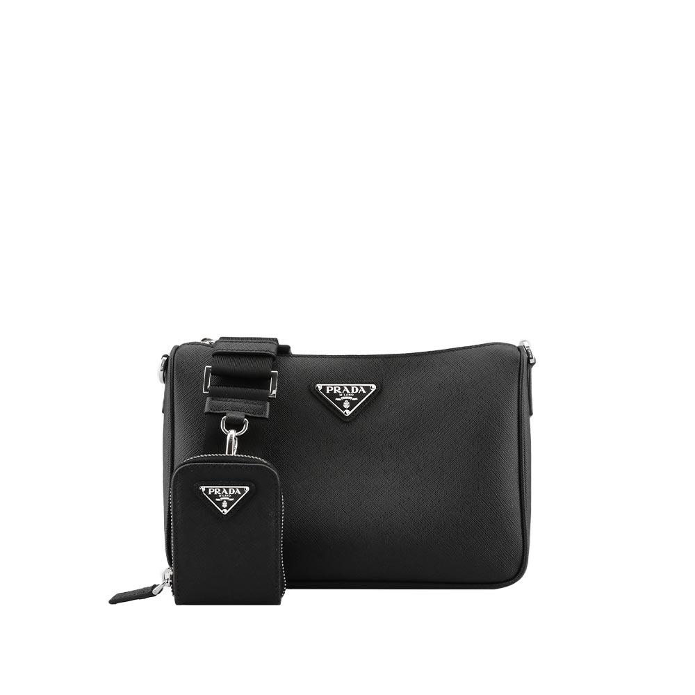 24FW 프라다 2VH113 9Z2 F0002 사피아노 트라이앵글 로고 크로스백 블랙- 이랜드몰