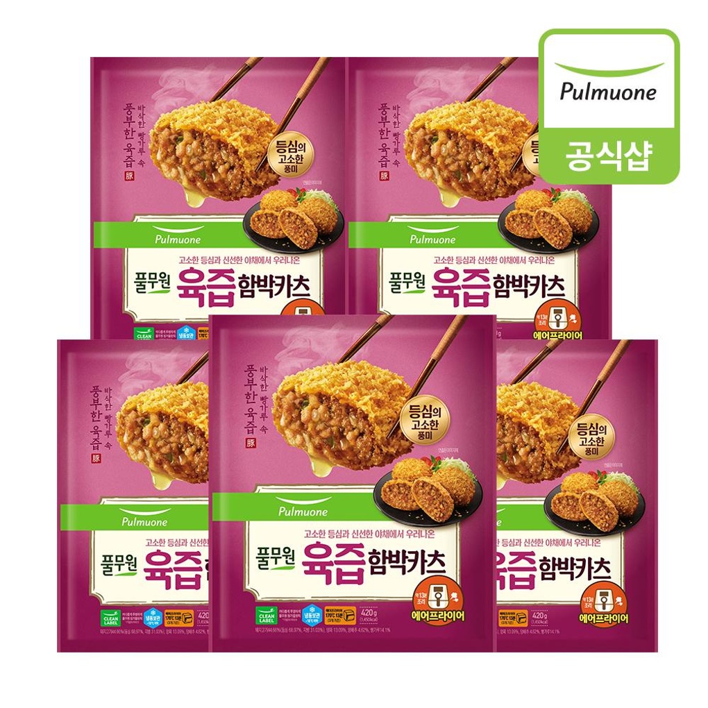 풀무원 육즙함박카츠 420g x 5개- 이랜드몰